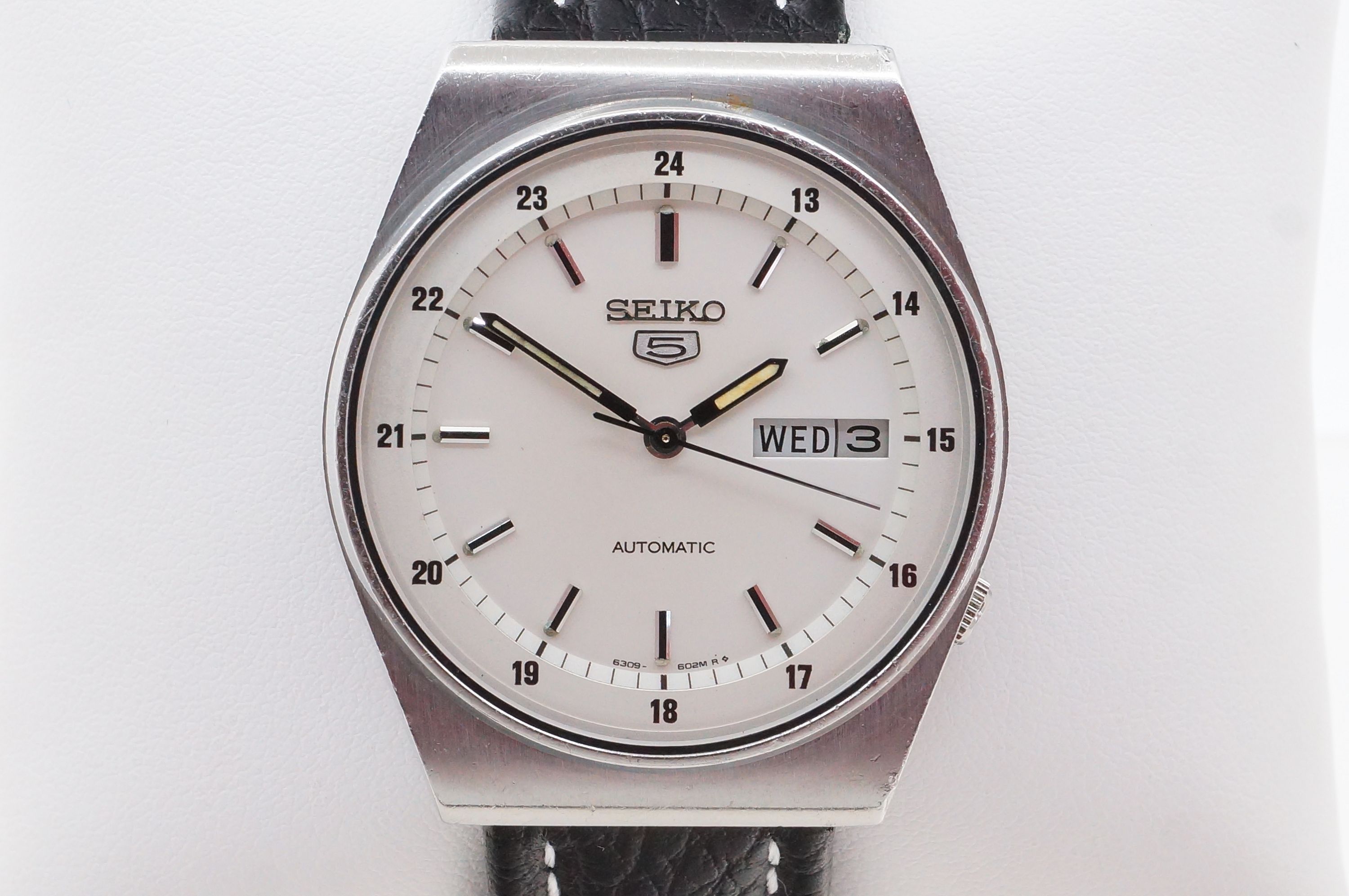 Seiko 5 Automatic Ref.6309-602A Kaliber 6309A Herrenuhr 80er